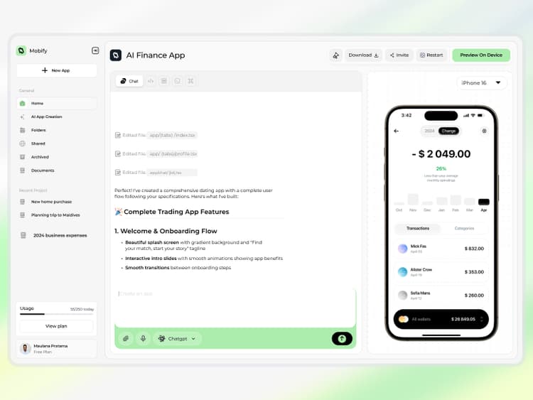 Flutter Responsive Admin/Dashboard UI Template