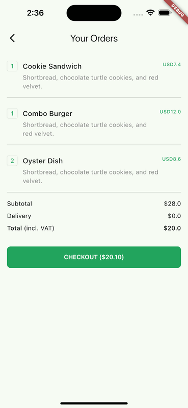 Restaurant/Food Delivery App Template in Flutter