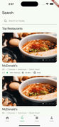 Restaurant/Food Delivery App Template in Flutter